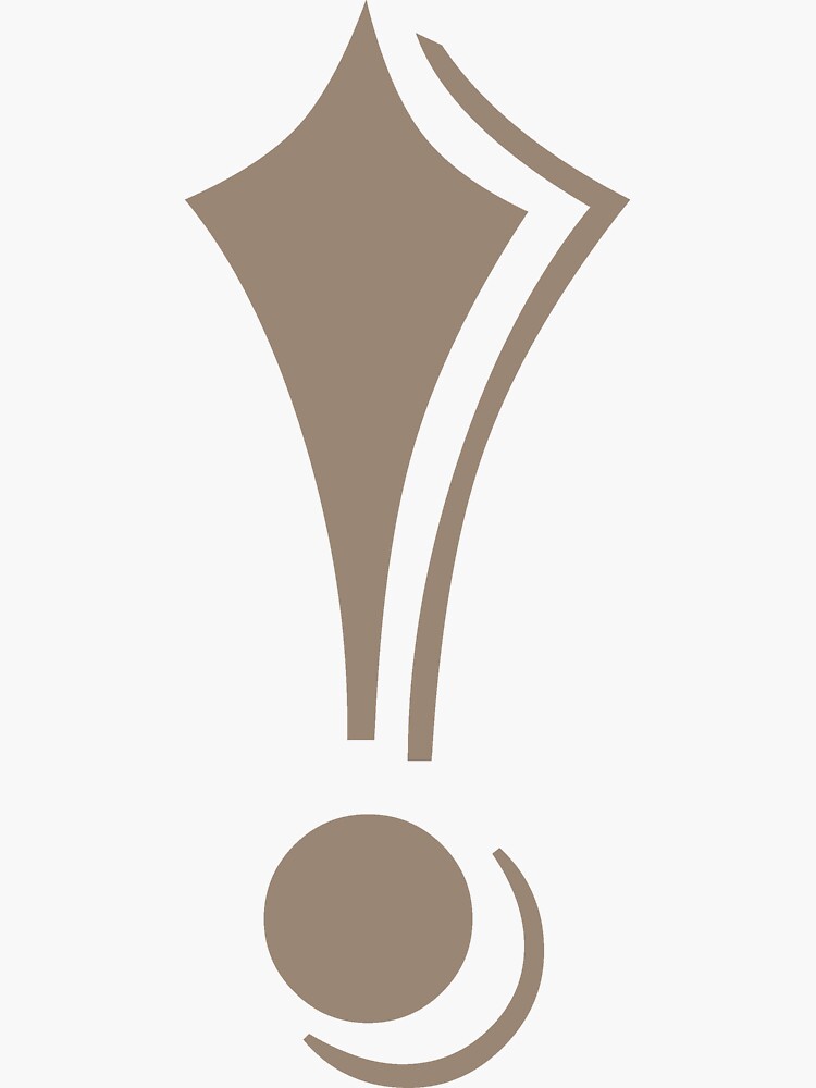 "Exclamation mark...!!!!!!!" Sticker for Sale by hagarbrand | Redbubble