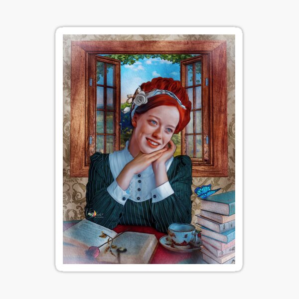 "Anne " Sticker by VeraAdxer | Redbubble