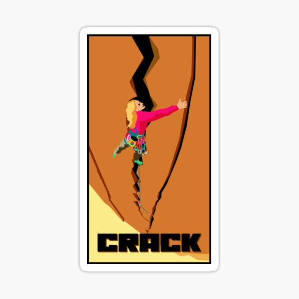 "Crack " Sticker for Sale by Dariolafuente | Redbubble