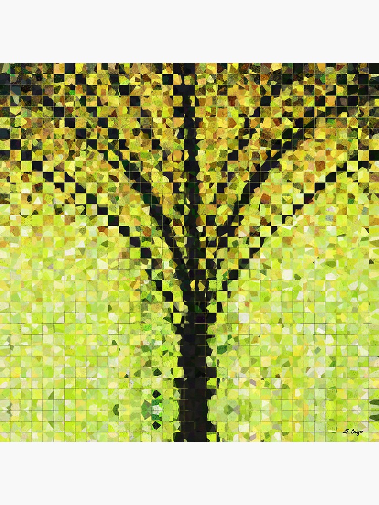 "Modern Landscape Art - Pieces 10 - Sharon Cummings" Sticker for Sale ...