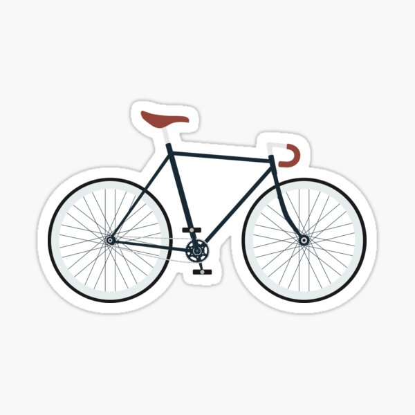 "Fixie, Fixed Gear, Biking Cycler" Sticker for Sale by johnthecyclist ...