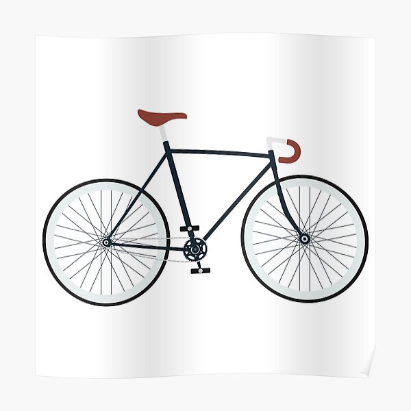 "Fixie, Fixed Gear, Biking Cycler" Poster by johnthecyclist | Redbubble