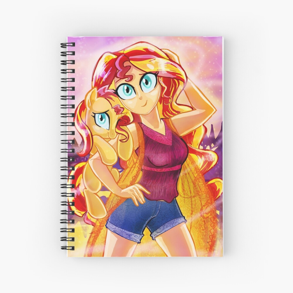 "Sunset Shimmer" Spiral Notebook for Sale by SophilliaArts | Redbubble