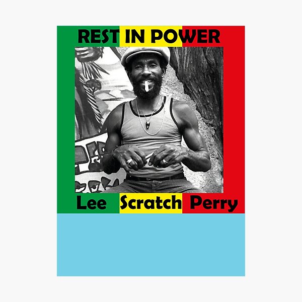 Lámina fotográfica «Camiseta Lee Scratch Perry, muerte de Lee Scratch ...