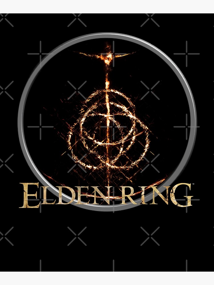 "Elden Ring Logo Fire" Poster for Sale by GYUSRF | Redbubble