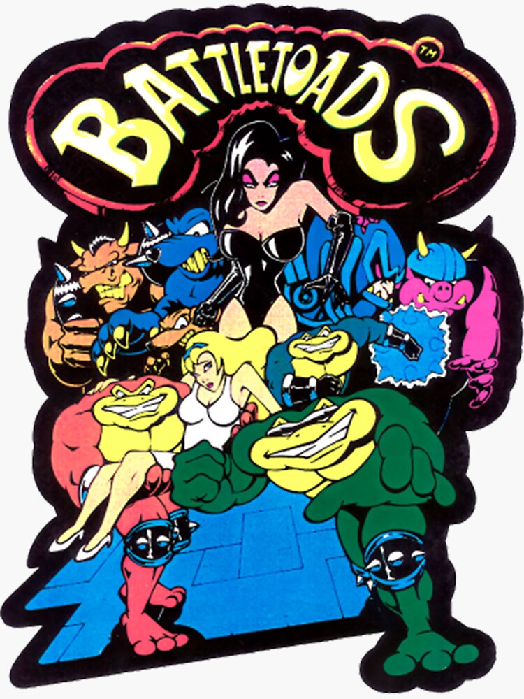 "Battletoads Arcade " Sticker for Sale by SauerErik | Redbubble