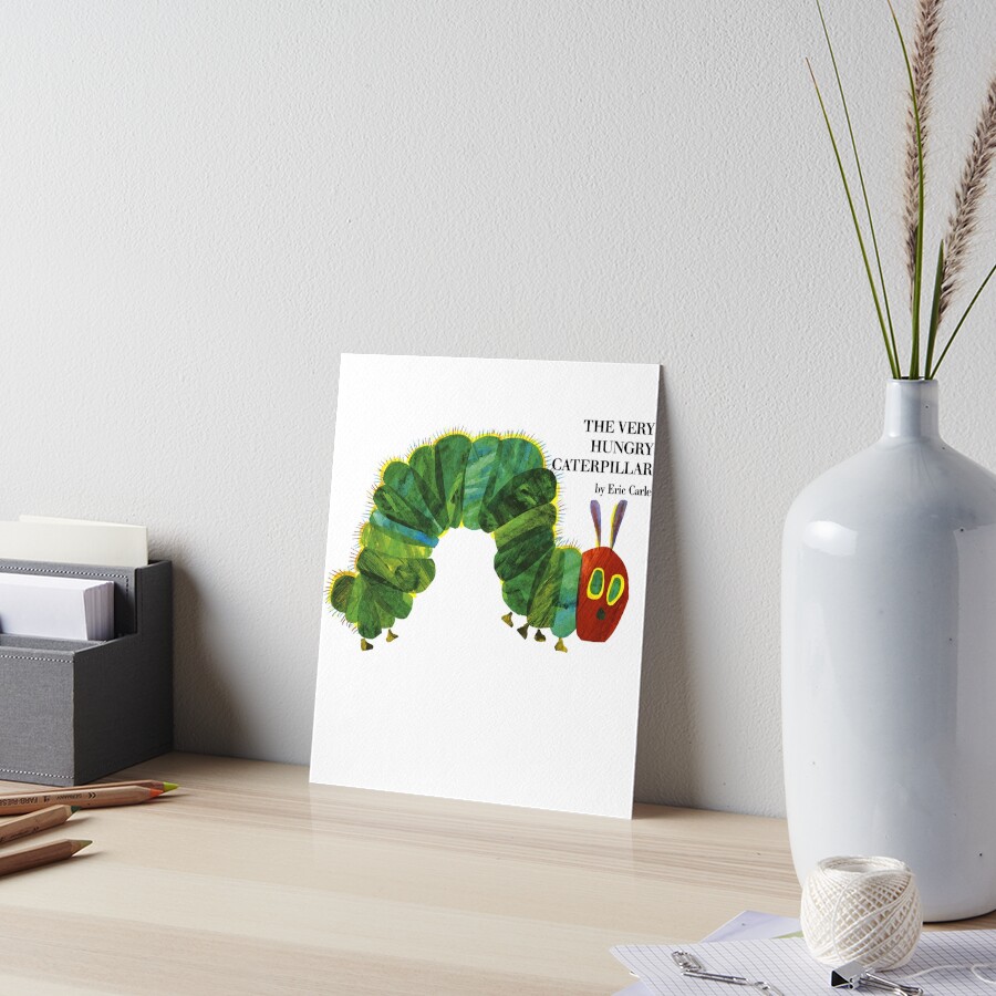 The Very Hungry Caterpillar Art Board Print By Gyusrf Redbubble