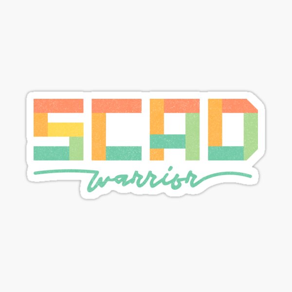 "SCAD warrior" Sticker by KakungElhasief | Redbubble