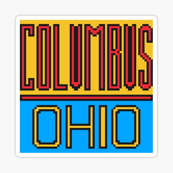 "Columbus, Ohio" Sticker for Sale by MoMoJaJa | Redbubble