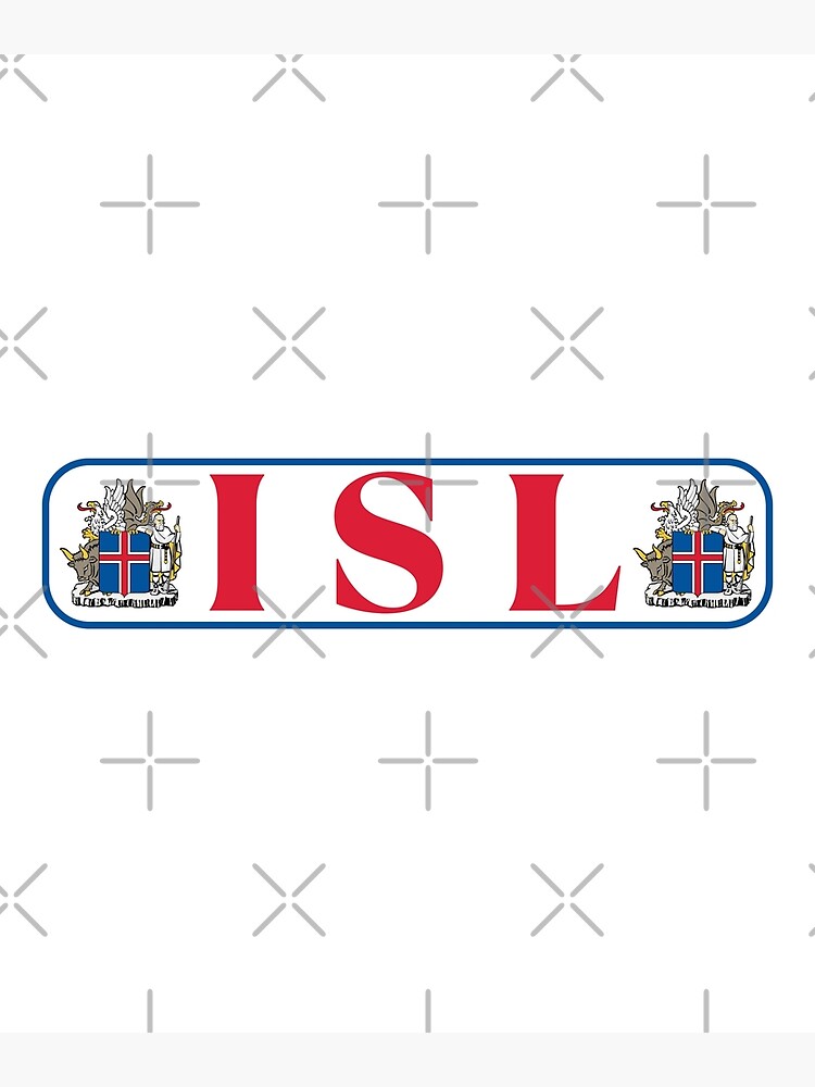 "ISL 3 Letter Code Iceland" Poster by FedSherDesign | Redbubble