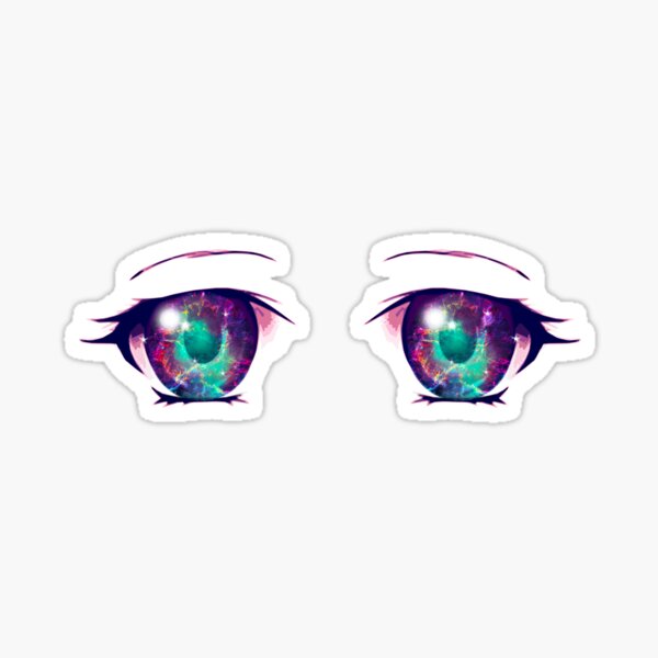 Anime Eyes Stickers | Redbubble