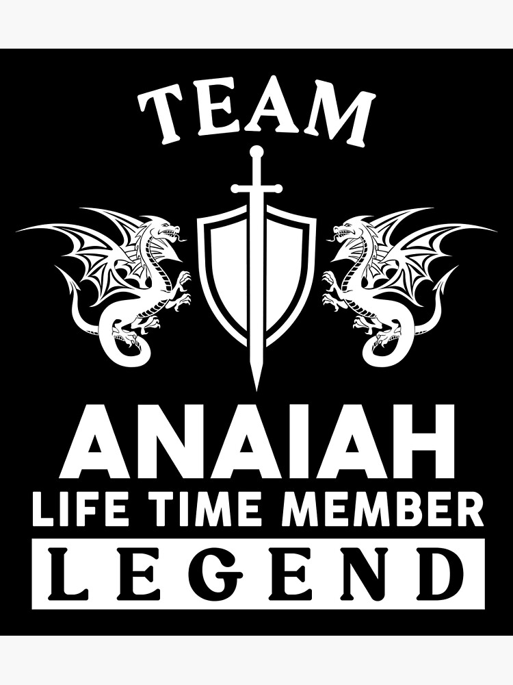 Póster «Camiseta con el nombre de Anaiah - Camiseta con el artículo de ...