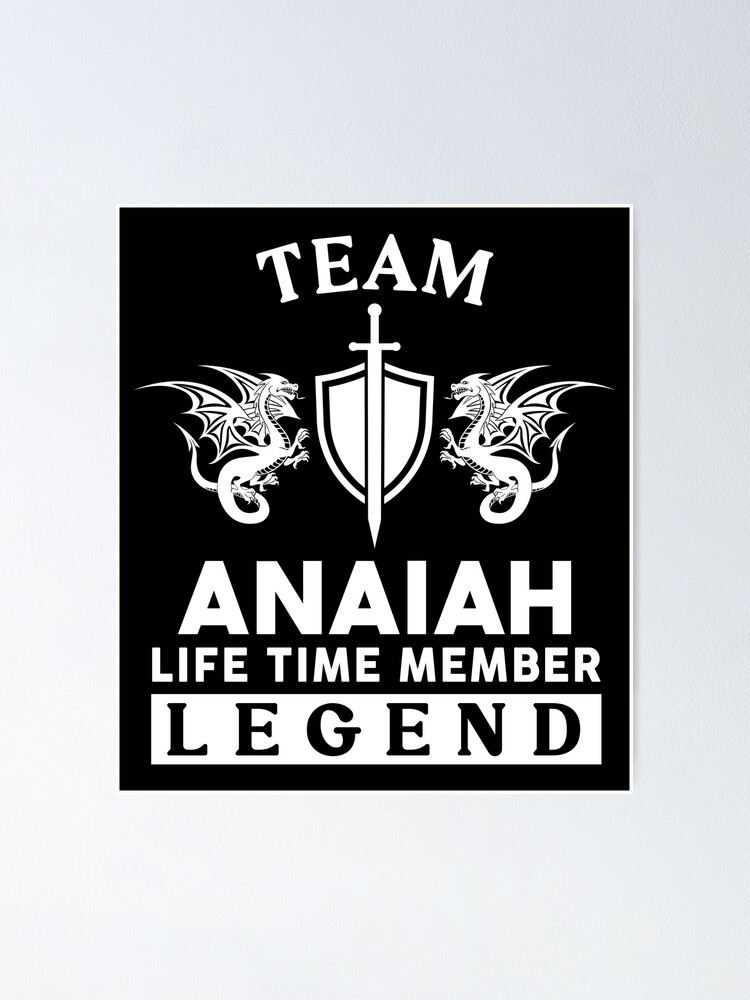 Póster «Camiseta con el nombre de Anaiah - Camiseta con el artículo de ...