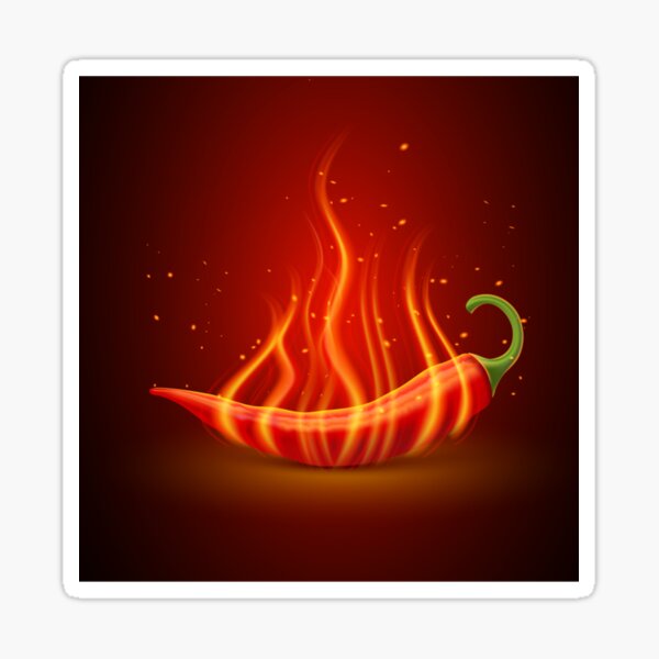 "Hot Chilli " Sticker by GetStitchss | Redbubble