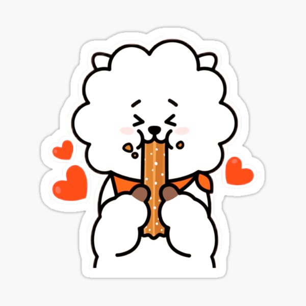 "Cute Eating RJ" Sticker for Sale by Clarisse777 | Redbubble