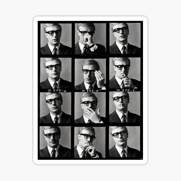 "Michael Caine Classic ." Sticker by EldaMarini | Redbubble