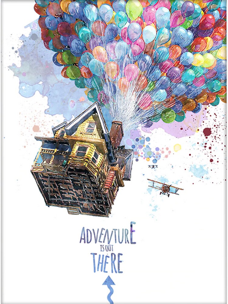 "Up - Adventure is Out There" Sticker by charleschap | Redbubble