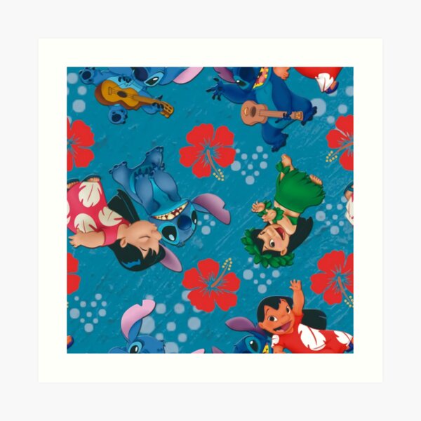 "Lilo and Stitch Hawaii Flowers" Art Print for Sale by ThompsonBeauty ...