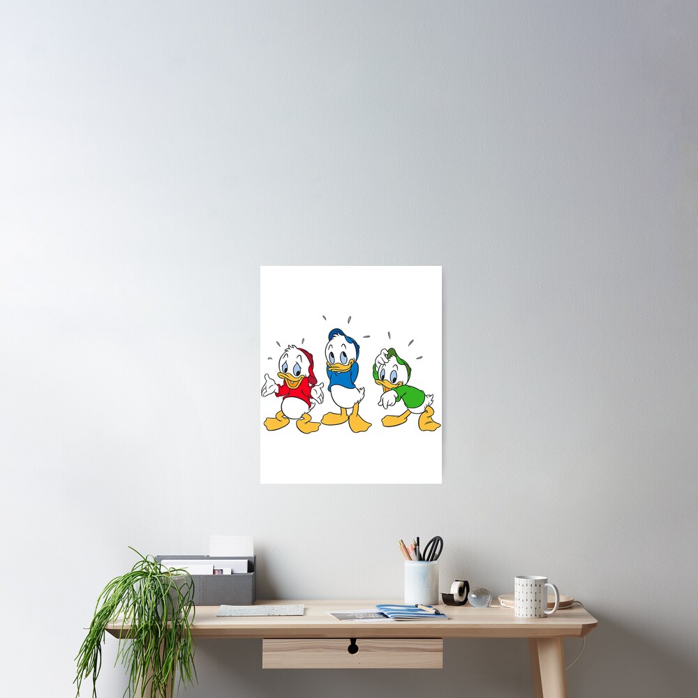 "Three Cute Ducks Cartoon Character Funny" Poster for Sale by poolbar ...