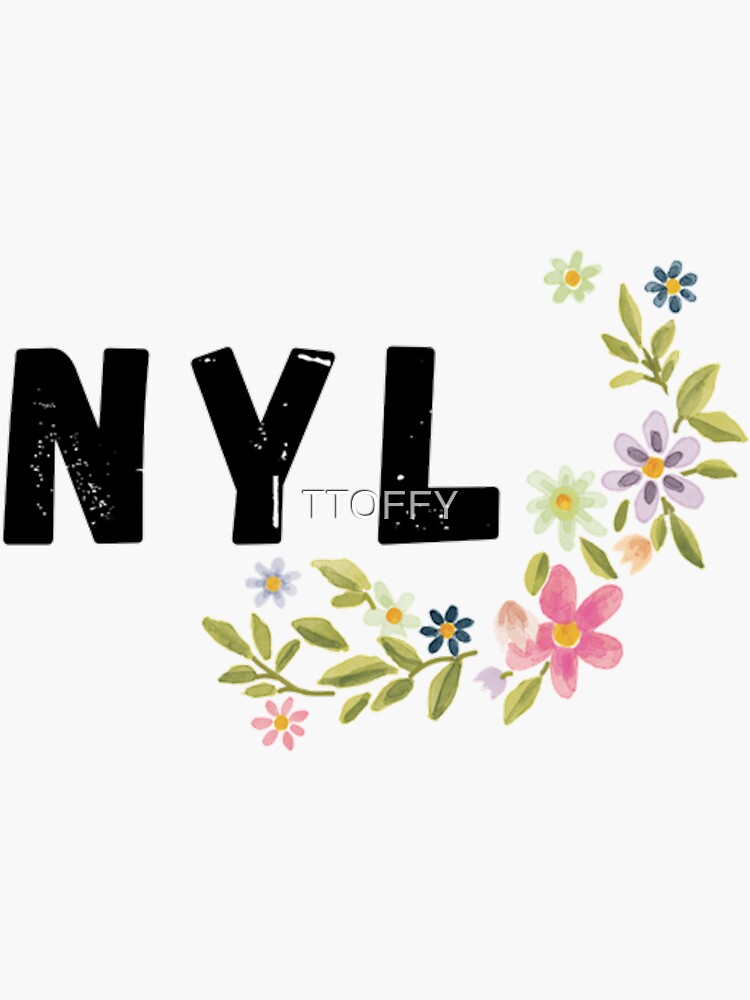 "NYL (Creator's name) - dark color" Sticker by TTOFFY | Redbubble