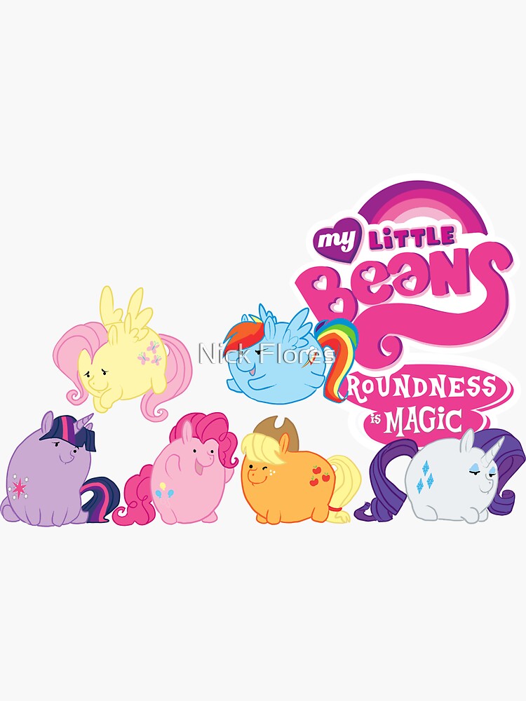 "MLP Bean Ponies" Sticker by LeeLeeMoreau | Redbubble