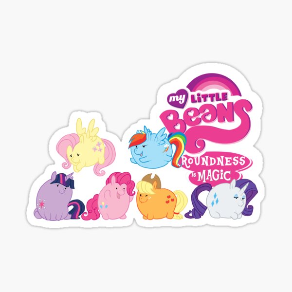 "MLP Bean Ponies" Sticker by LeeLeeMoreau | Redbubble