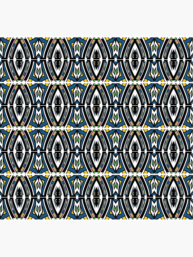 "Ikhawu lama Ndebele The Ndebele Shield repeat patterns" Metal Print by ...