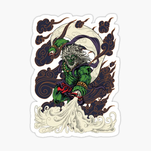 "Fujin the Wind God" Sticker for Sale by Dotslabs Co. | Redbubble