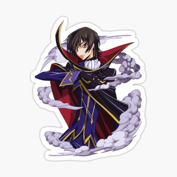 "Code Geass Lelouch Lamperouge" Sticker by OttilieMurray | Redbubble