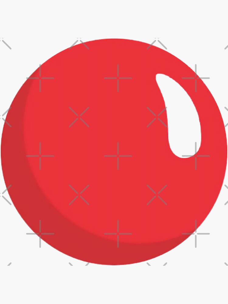 "Red nose day funny round big red nose" Sticker for Sale by ...