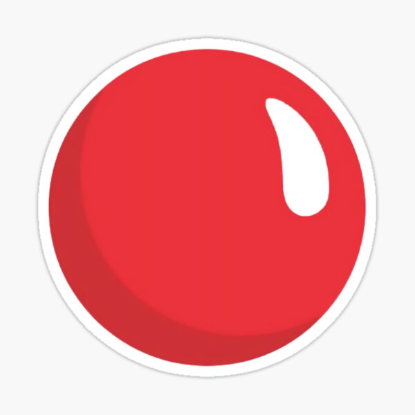 "Red nose day funny round big red nose" Sticker for Sale by ...