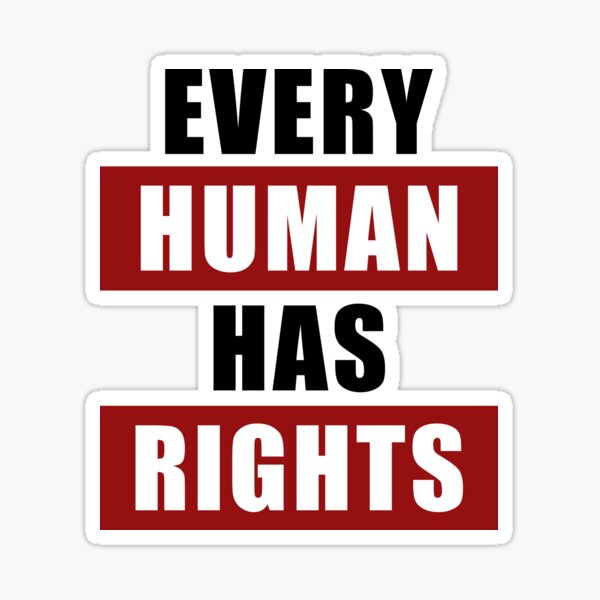 "Country Human Every Human Has Equal Rights" Sticker by Nikita2162 ...