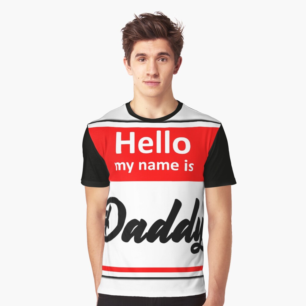 "Hello My Name is, Daddy" Sticker for Sale by LemonSolo | Redbubble
