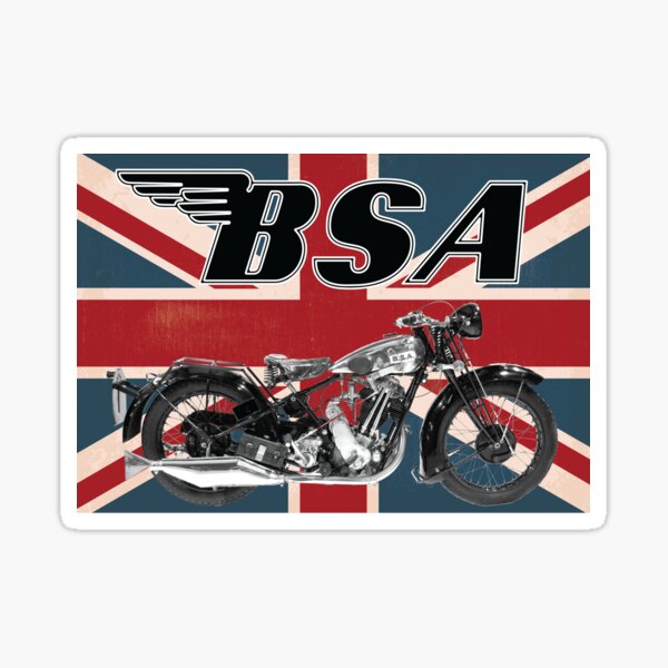 "BSA union jack" Sticker for Sale by alexbullrush | Redbubble