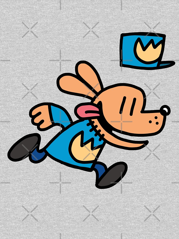 "Officer Dog Man Running Fan Art" Kids Pullover Hoodie for Sale by ...
