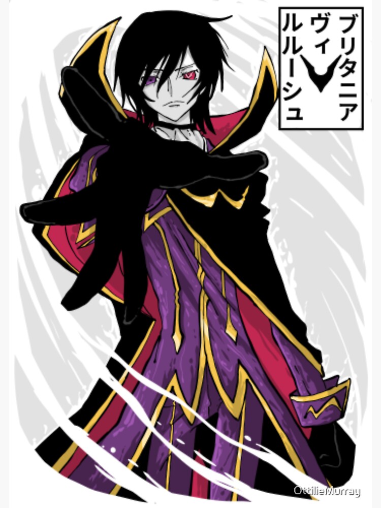 "Lelouch Lamperouge" Sticker by OttilieMurray | Redbubble