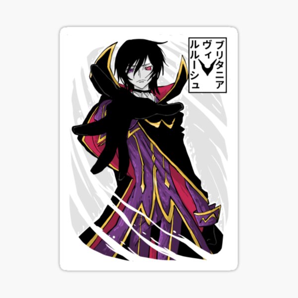 "Lelouch Lamperouge" Sticker by OttilieMurray | Redbubble