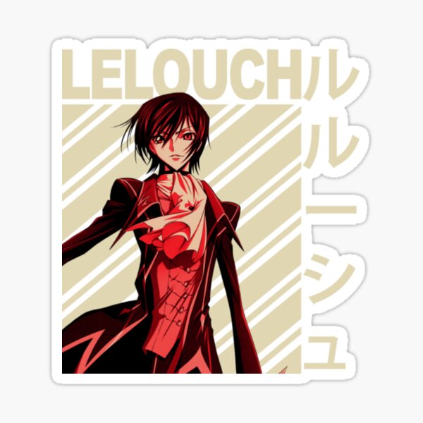"Lelouch Lamperouge" Sticker for Sale by OttilieMurray | Redbubble