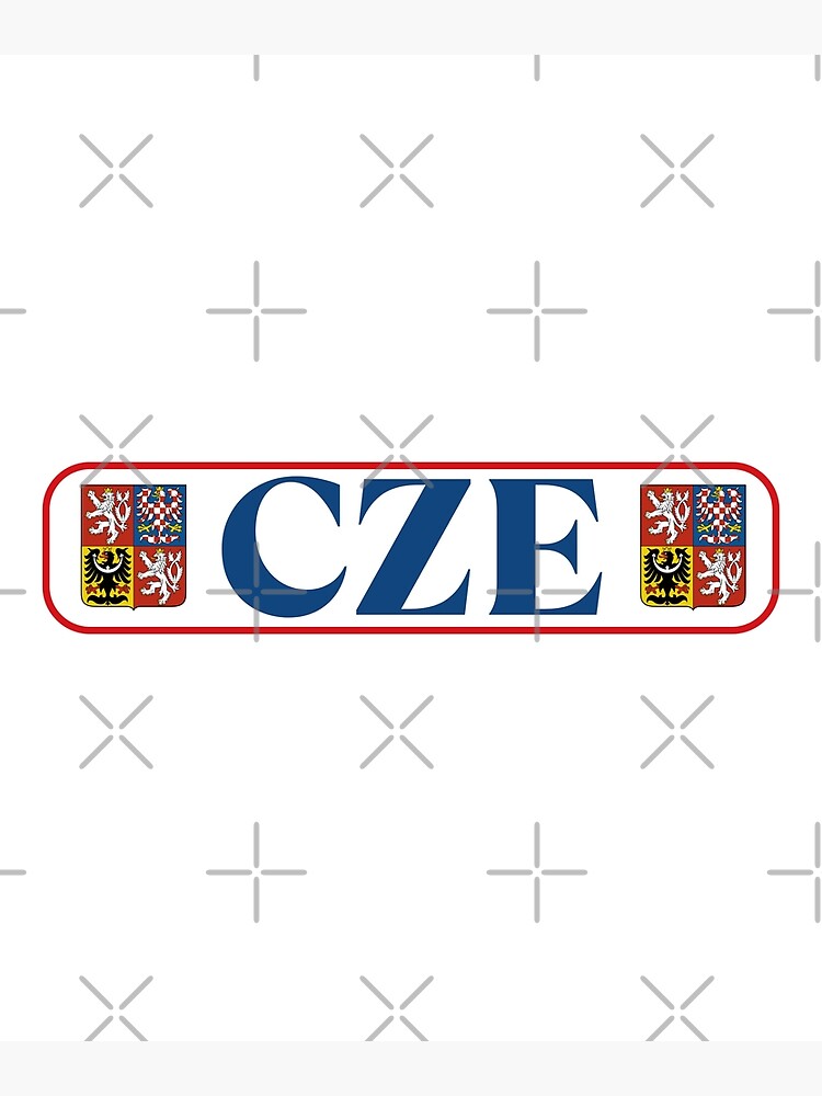 Lámina fotográfica «CZE Código de 3 Letras República Checa» de ...