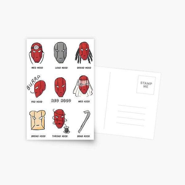 "Red Hood Puns" Postcard for Sale by oohnah | Redbubble