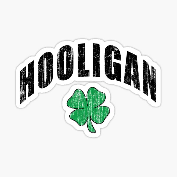 "Irish Hooligan Style Floral Vintage" Sticker by blackspiderkid | Redbubble