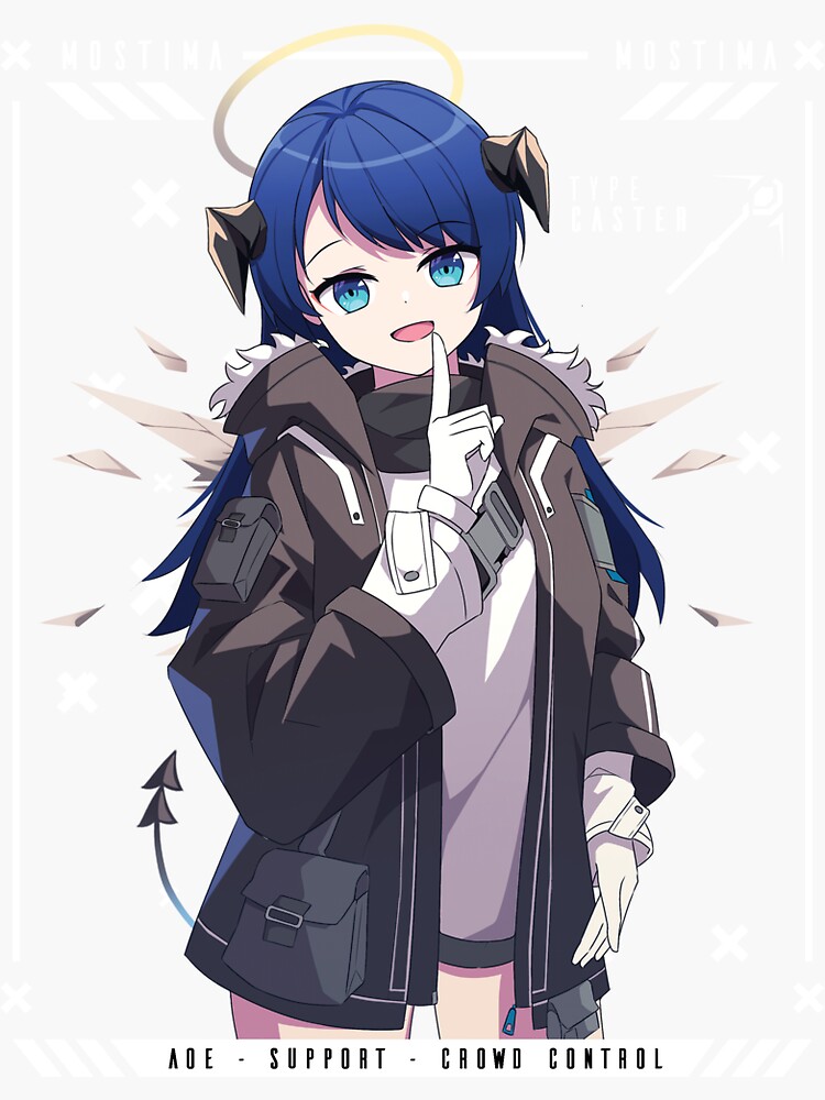 "Mostima Cyberpunk - Arknights" Sticker for Sale by URBANMADE | Redbubble