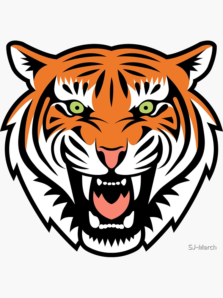 "Beautiful Big Cat" Sticker by SJ-Merch | Redbubble