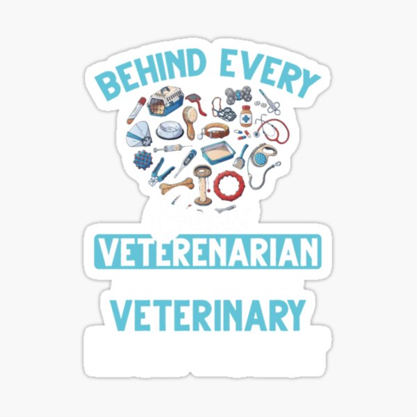 "Veterinarian receptionist nurse with animal" Sticker by Anguinusteus ...