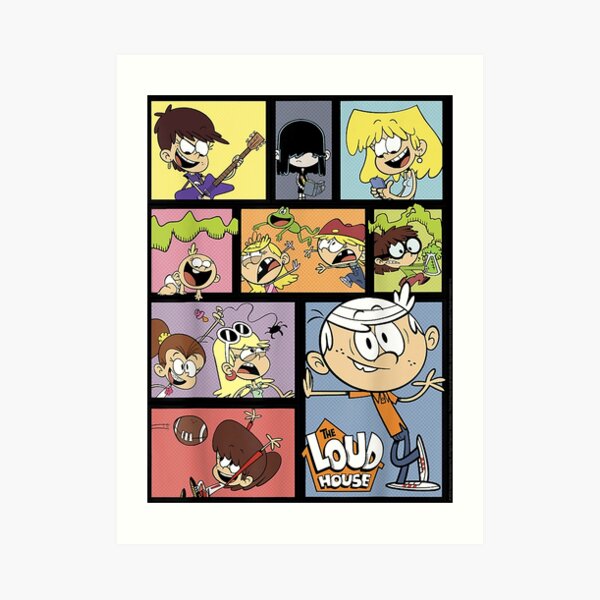 "The Loud House Panel Portrait" Art Print for Sale by Barbararecher ...