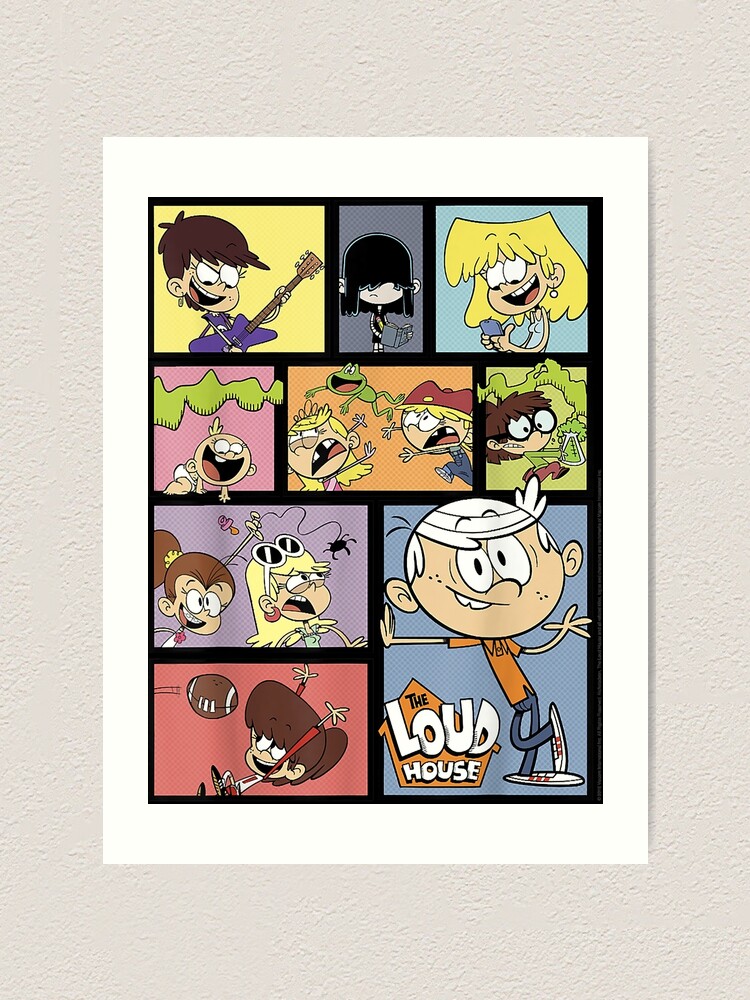 "The Loud House Panel Portrait" Art Print for Sale by Barbararecher ...