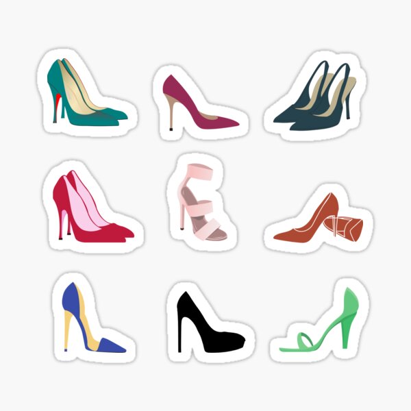 "Heels pack " Sticker for Sale by reta2 | Redbubble