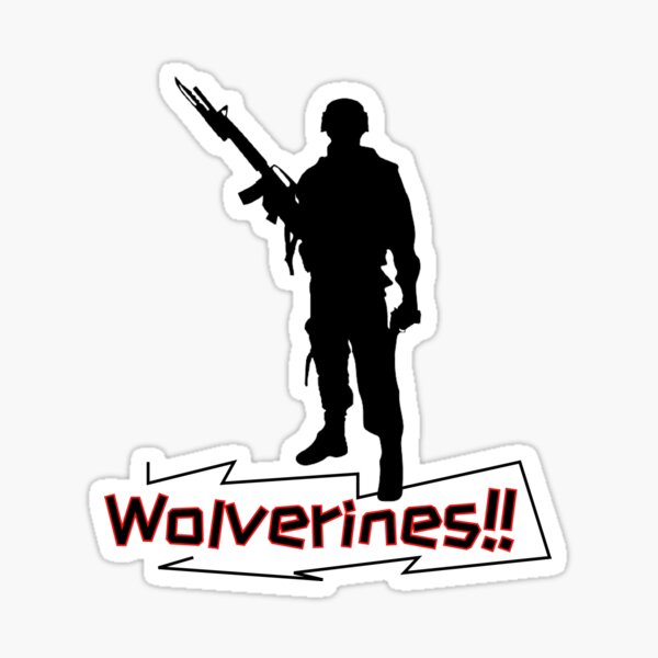"Wolverines Red Dawn " Sticker by artjmoon3 | Redbubble