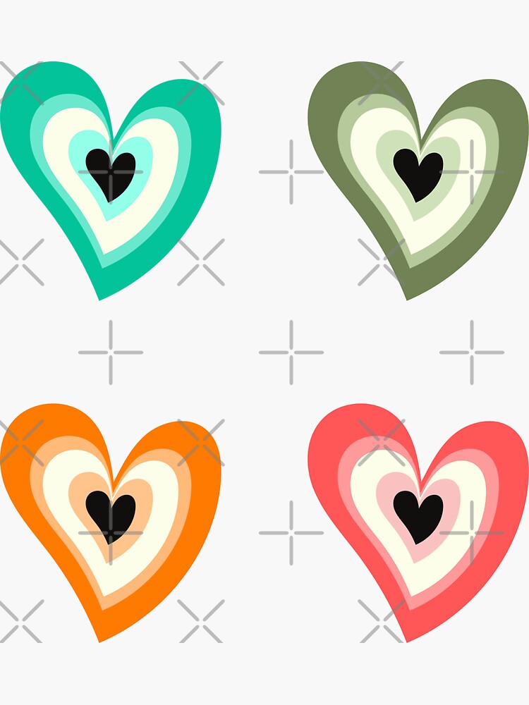 "[sticker pack] evil eye inspired hearts" Sticker by Colorful-Inspo ...