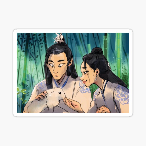 "jiang cheng & jiang yanli" Sticker by leddia | Redbubble
